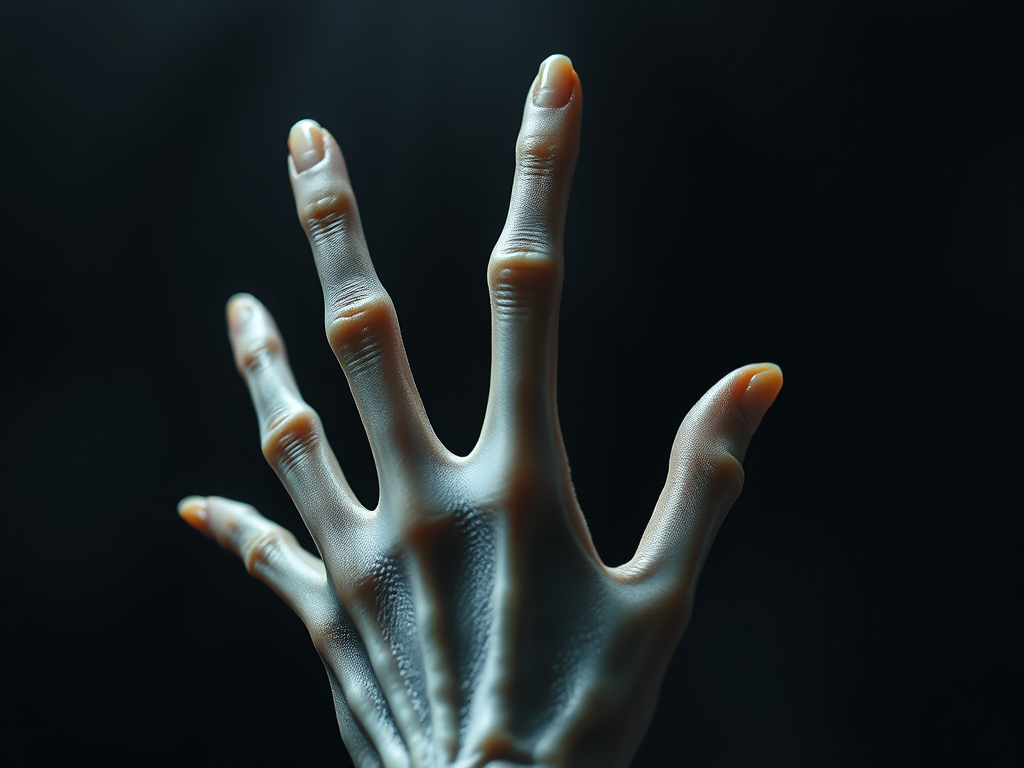 rubbery-alien-hand-with-long-fingers-in-the-dark | Conskipper