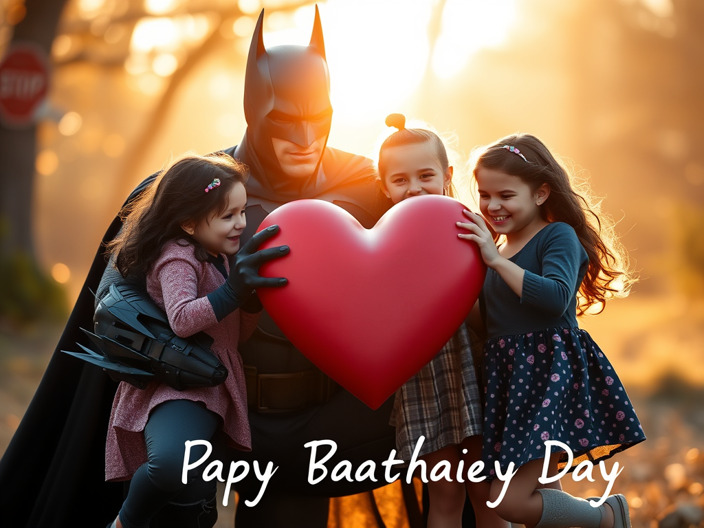 batman-fathers-day-batman-and-2-girls-holding-a-heart | Conskipper
